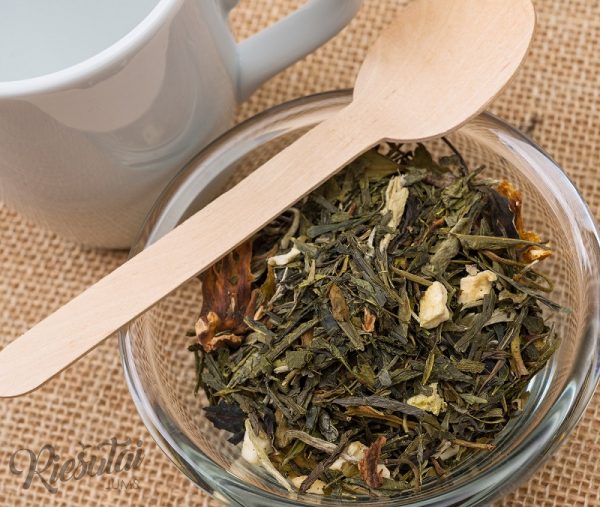 Žalioji ir baltoji arbata „Auksinis svarainis“, 500g - Riesutai Jums