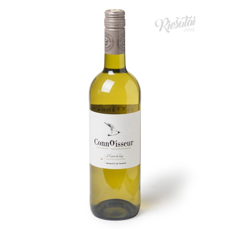 Baltasis sausas vynas „CONNOISSEUR COLOMBARD-SAUVIGNON“, 11% 0,75 L ...