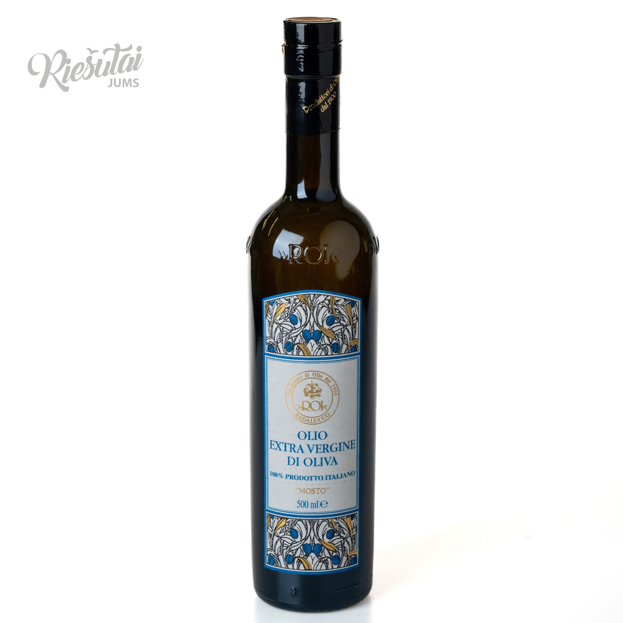 „Olio ROI“ pirmojo spaudimo nefiltruotas alyvuogių aliejus, 500 ml ...